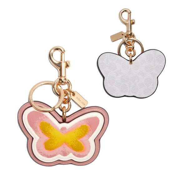 Coach | Accessories | Nwt Coach Butterfly Bag Charm In Signature Canvas ...